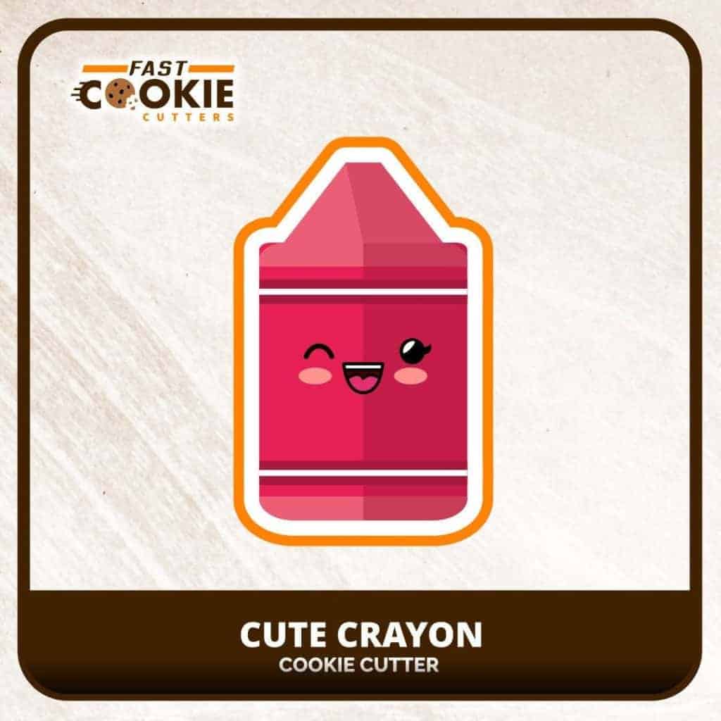 Cute Crayon Cookie Cutter - Fast Cookie Cutters