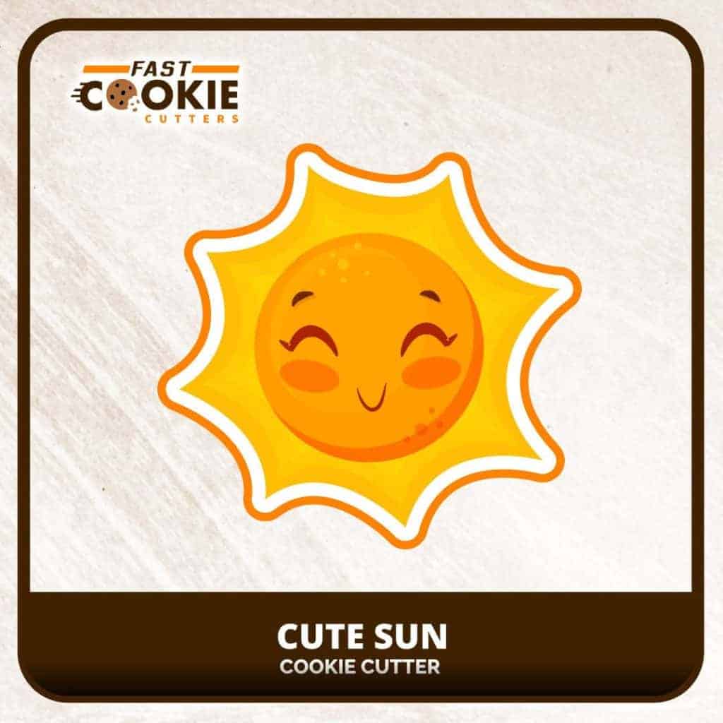Cute Sun Cookie Cutter - Fast Cookie Cutters