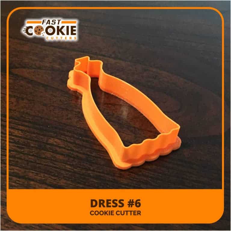 Wedding Dress 16 Cookie Cutter - Fast Cookie Cutters