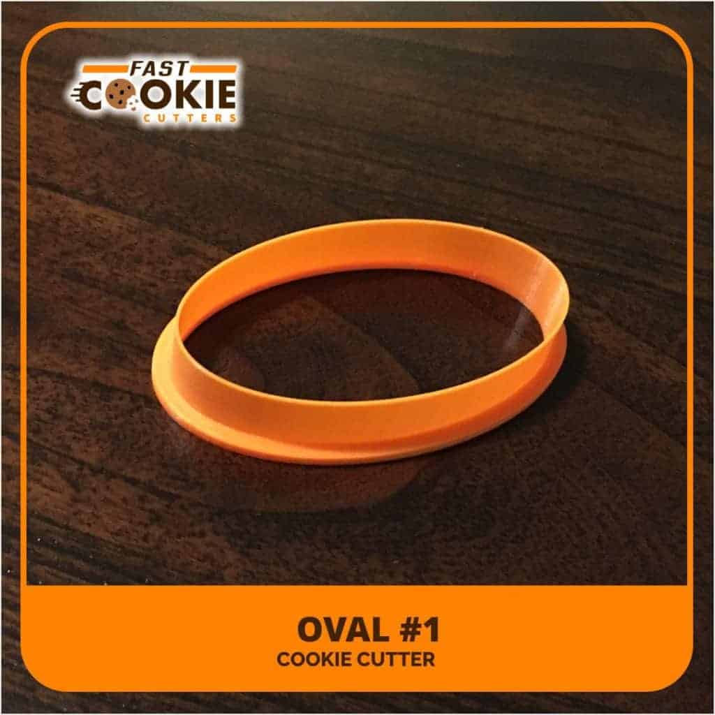 Oval 1 Cookie Cutter - Fast Cookie Cutters