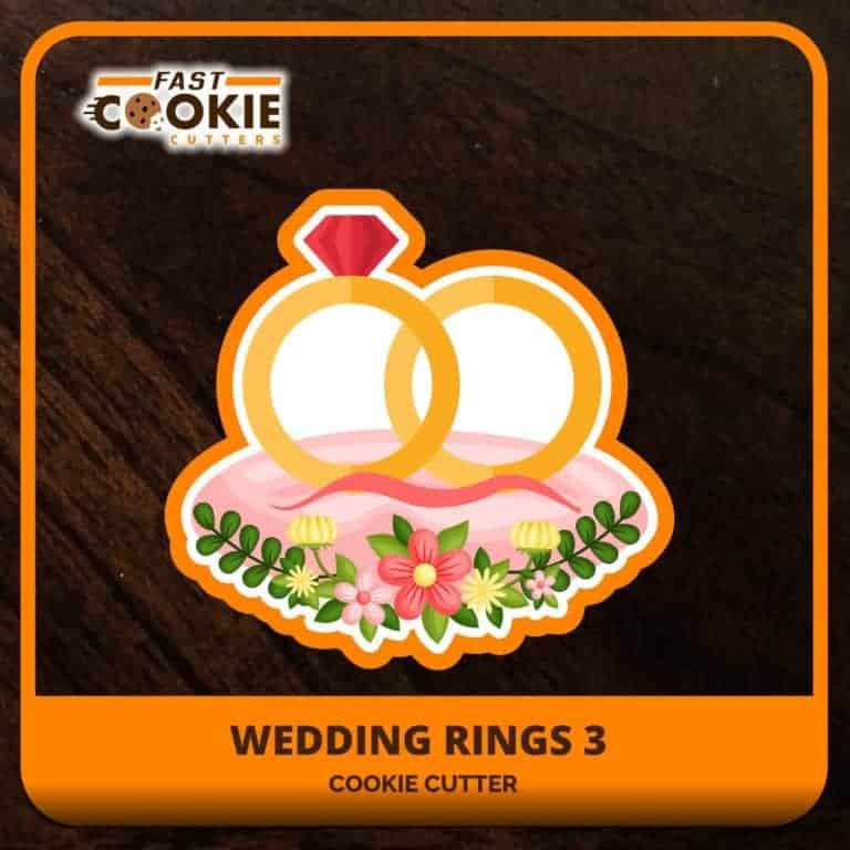 Wedding Cake 2 Cookie Cutter - Fast Cookie Cutters