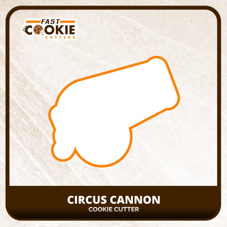 Circus Cannon Cookie Cutter - Fast Cookie Cutters