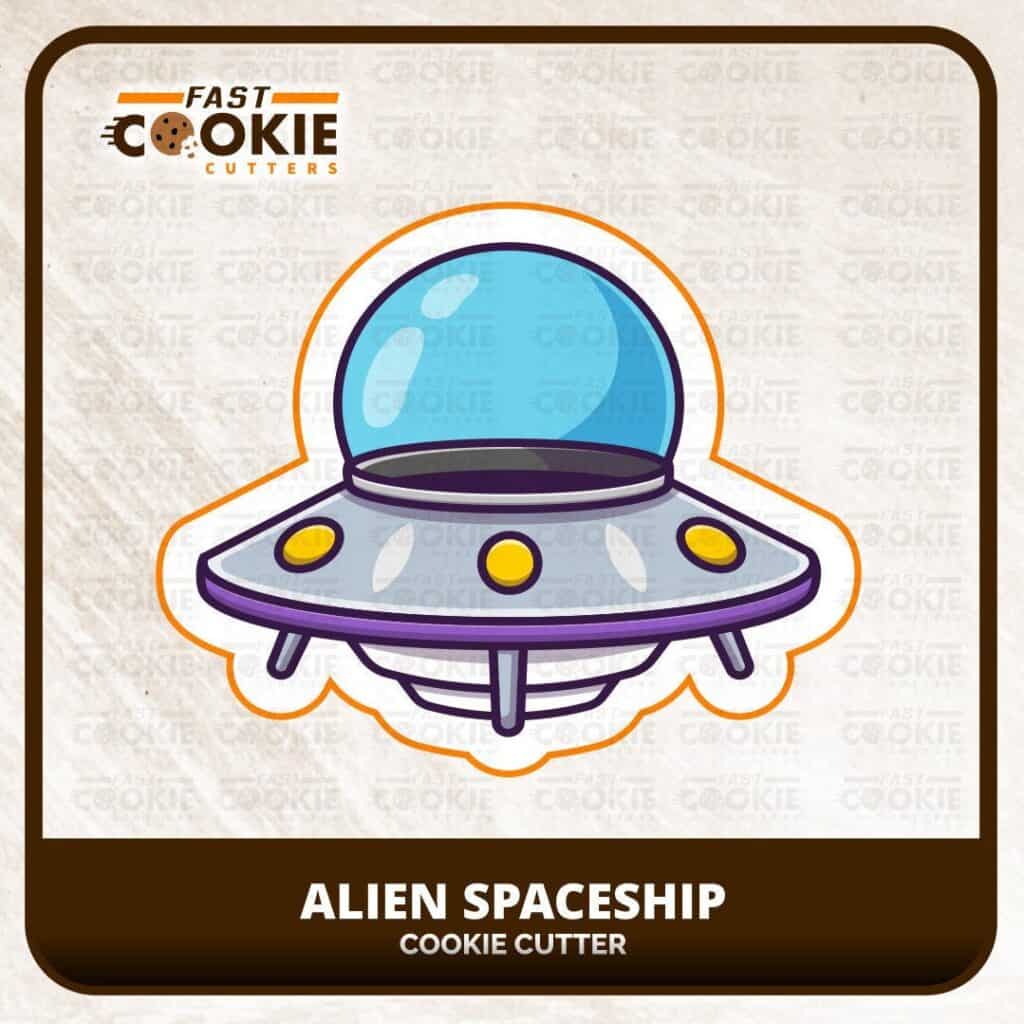 Rocket Ship 2 Cookie Cutter - Fast Cookie Cutters
