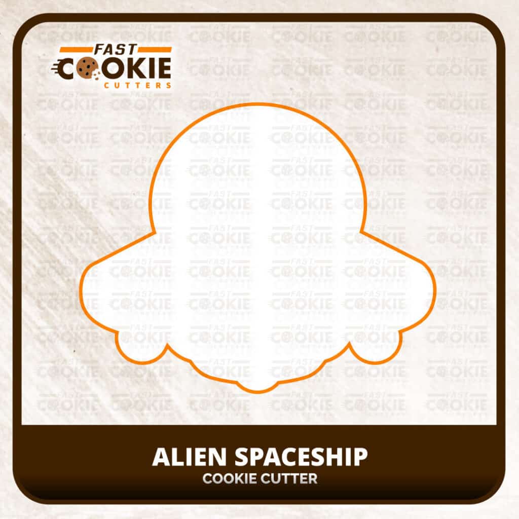 Alien Spaceship Cookie Cutter - Fast Cookie Cutters