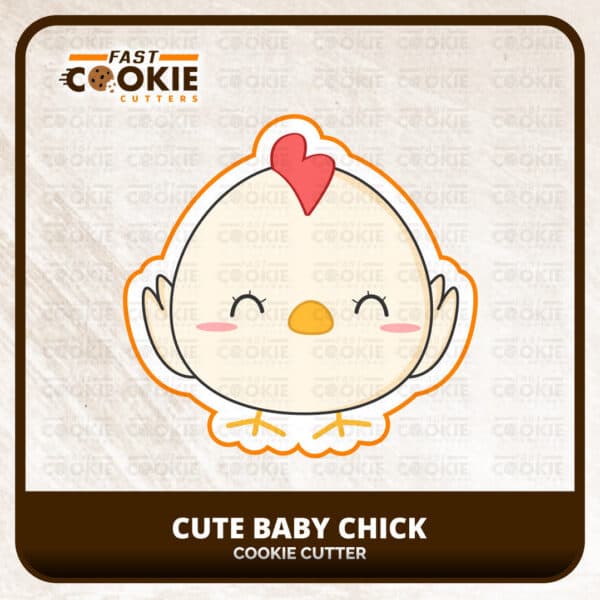 Cute Baby Chick Cookie Cutter - Fast Cookie Cutters