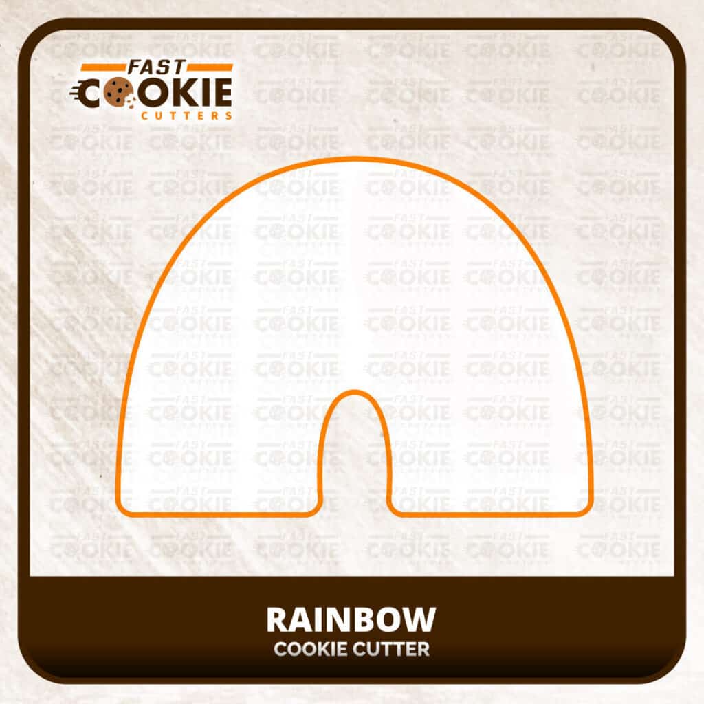 Rainbow Cookie Cutter - Fast Cookie Cutters