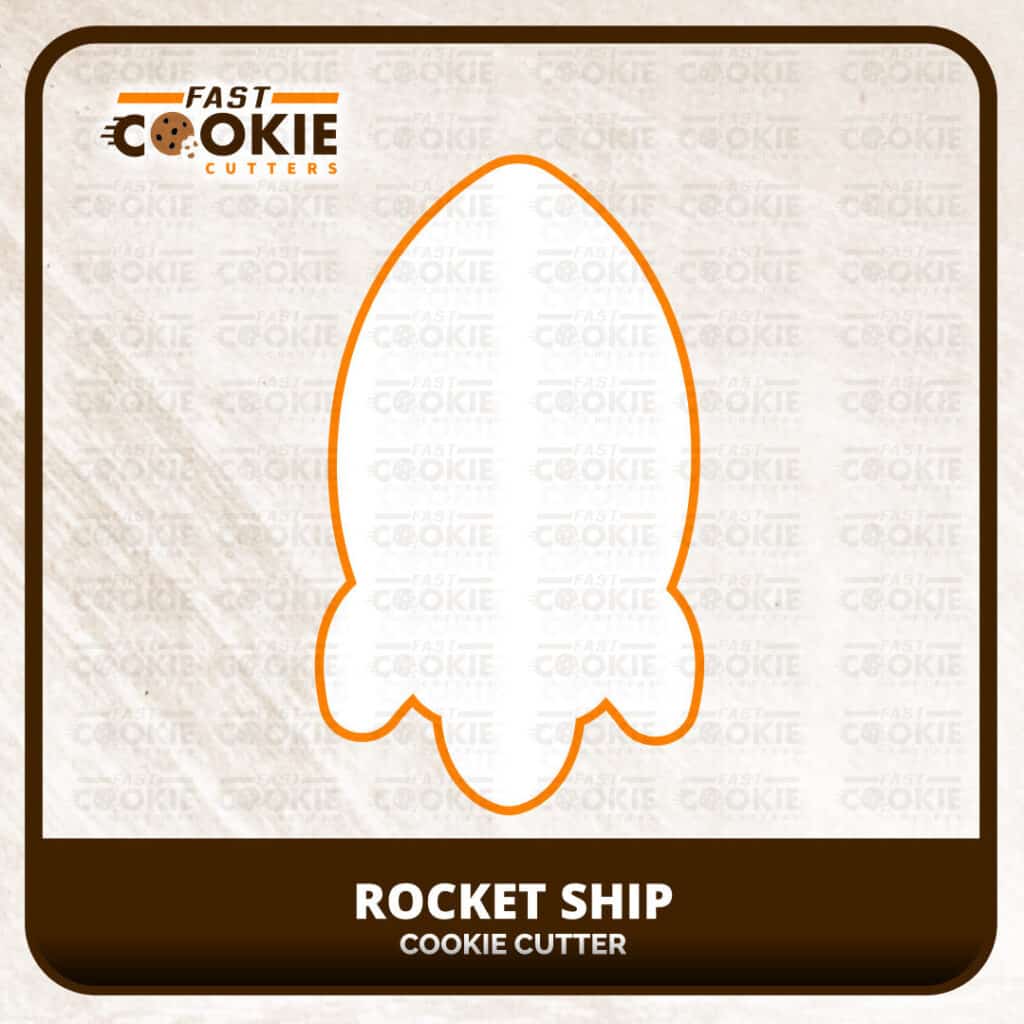 Rocket Ship Cookie Cutter - Fast Cookie Cutters